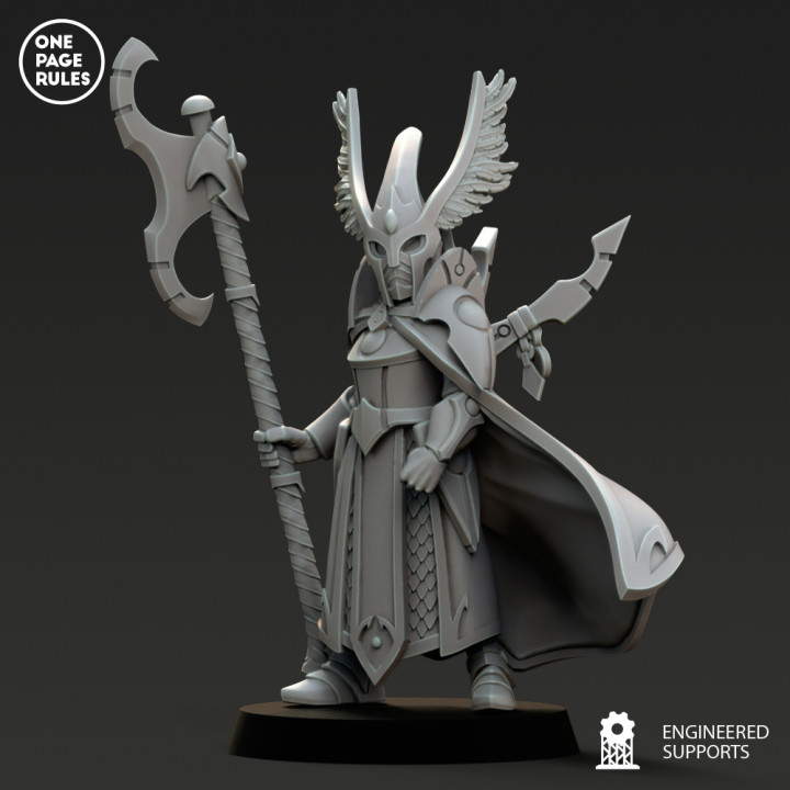 3D Printable Elven Noble - High Elf Fleets by One Page Rules