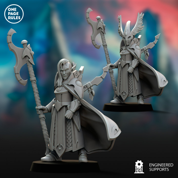 3D Printable Elven Noble - High Elf Fleets by One Page Rules