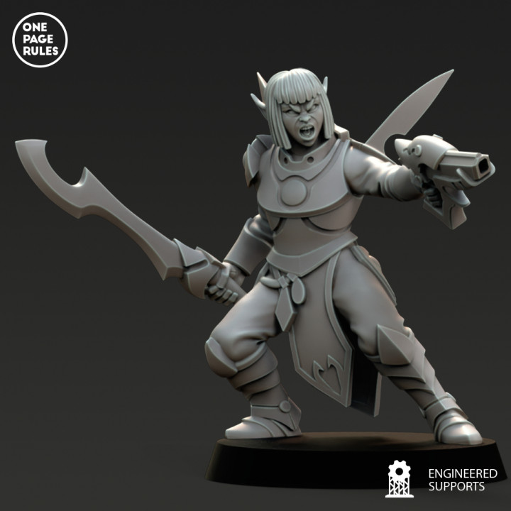 3D Printable Strikers - High Elf Fleets by One Page Rules