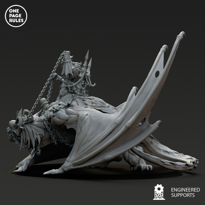 3D Printable Bat Dragon - Vampiric Undead by One Page Rules