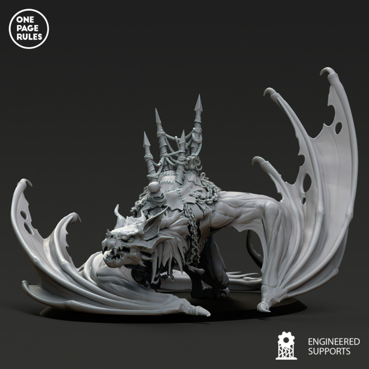 3D Printable Bat Dragon - Vampiric Undead by One Page Rules
