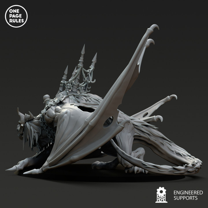 3D Printable Bat Dragon - Vampiric Undead by One Page Rules