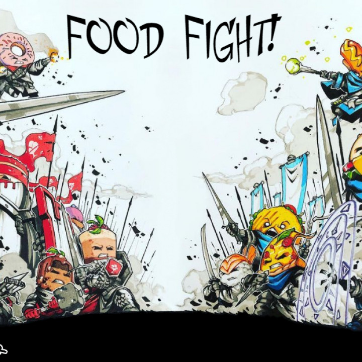 Food Fight - Sweet vs Savoury Campaign - MyMiniFactory