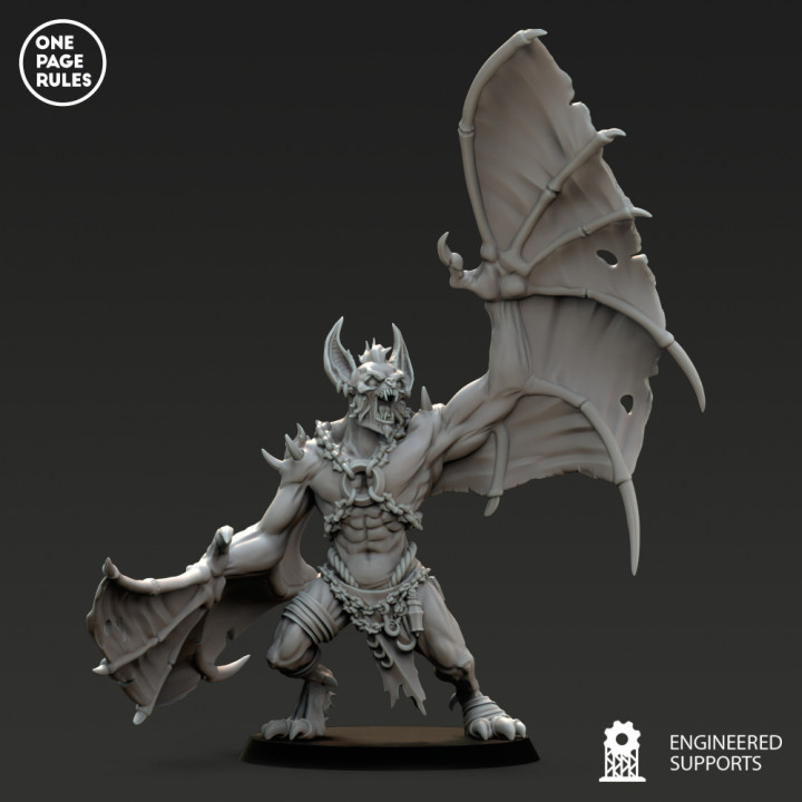 3D Printable Bat Horrors - Vampiric Undead by One Page Rules
