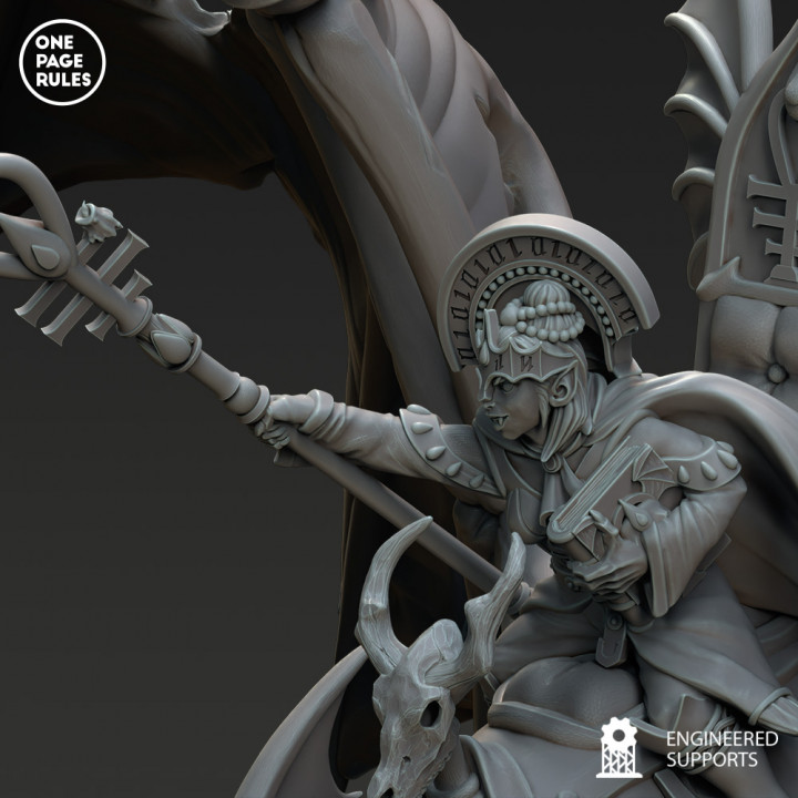 3D Printable Skeleton Dragon - Vampiric Undead by One Page Rules