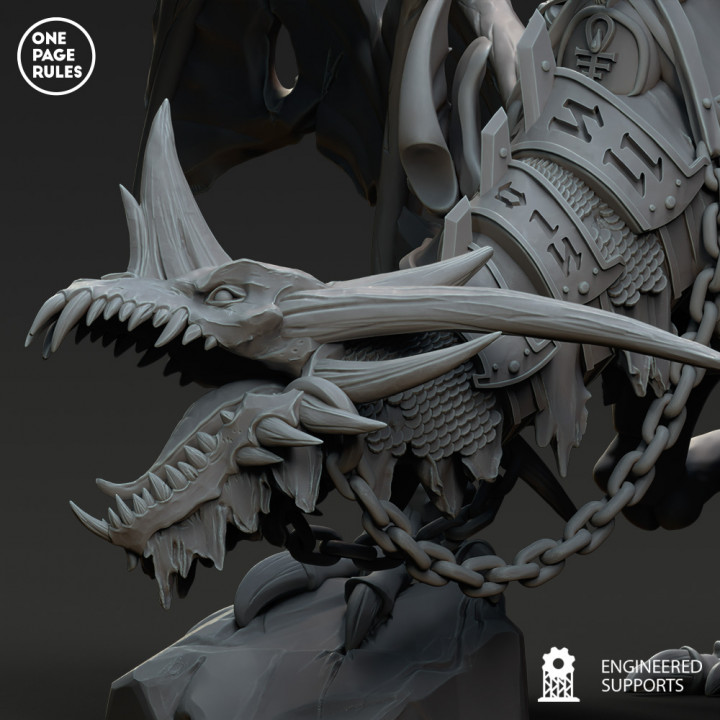 3D Printable Skeleton Dragon - Vampiric Undead by One Page Rules