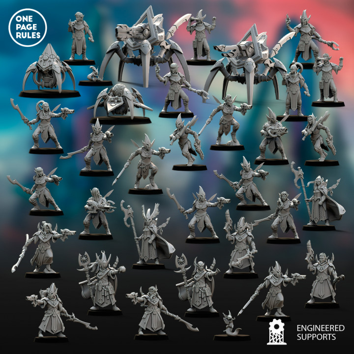 3D Printable High Elf Fleets - Release #2 by One Page Rules