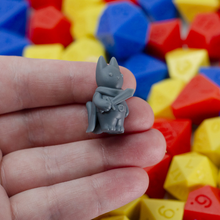 3D Printable Peanut Cats! Bundle of 5 Cute & Simple Adventuring Cats ...