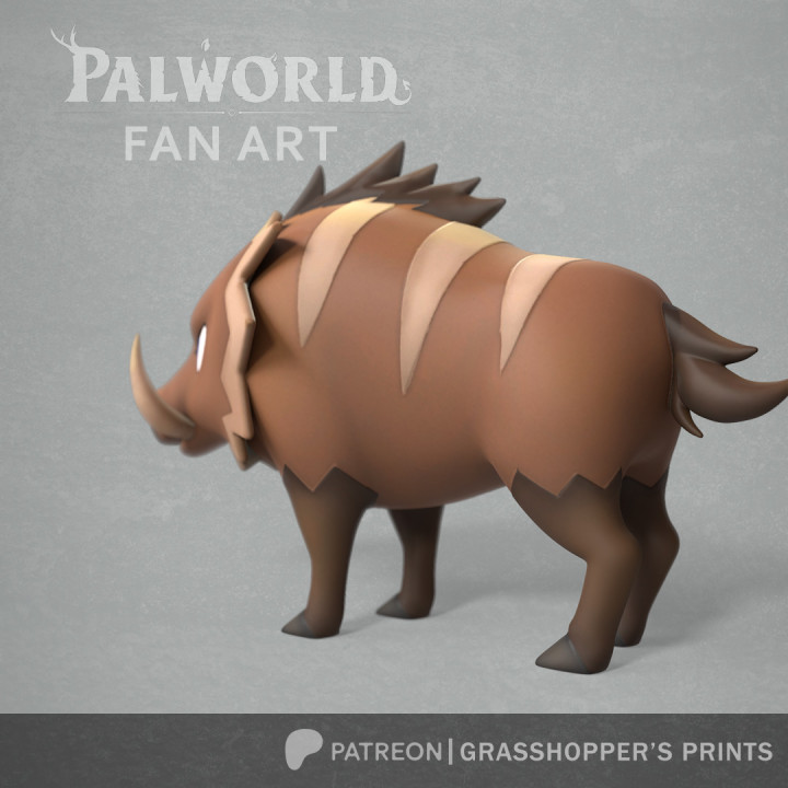 3D Printable PALWORLD 20 RUSHOAR FANART by Grass Hopper