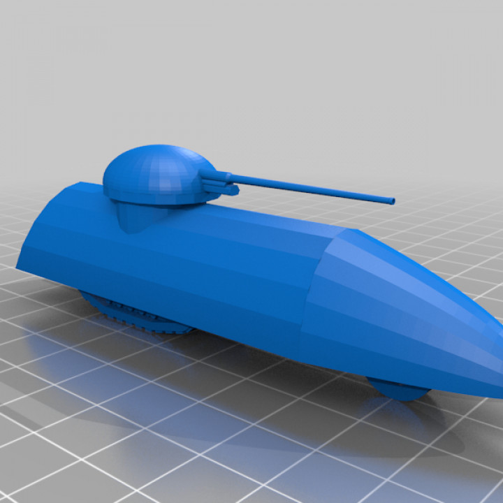 3D Printable CLB 75 Tank by Joshua Butler