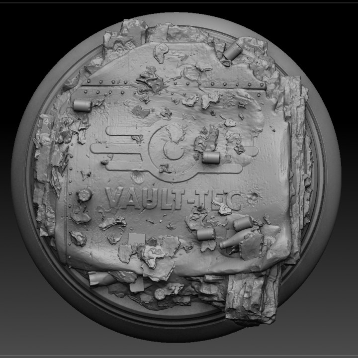 3D Printable FALLOUT BASE by дима карпинец