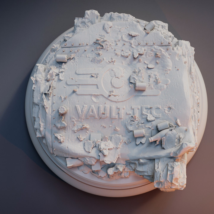 3D Printable FALLOUT BASE by дима карпинец