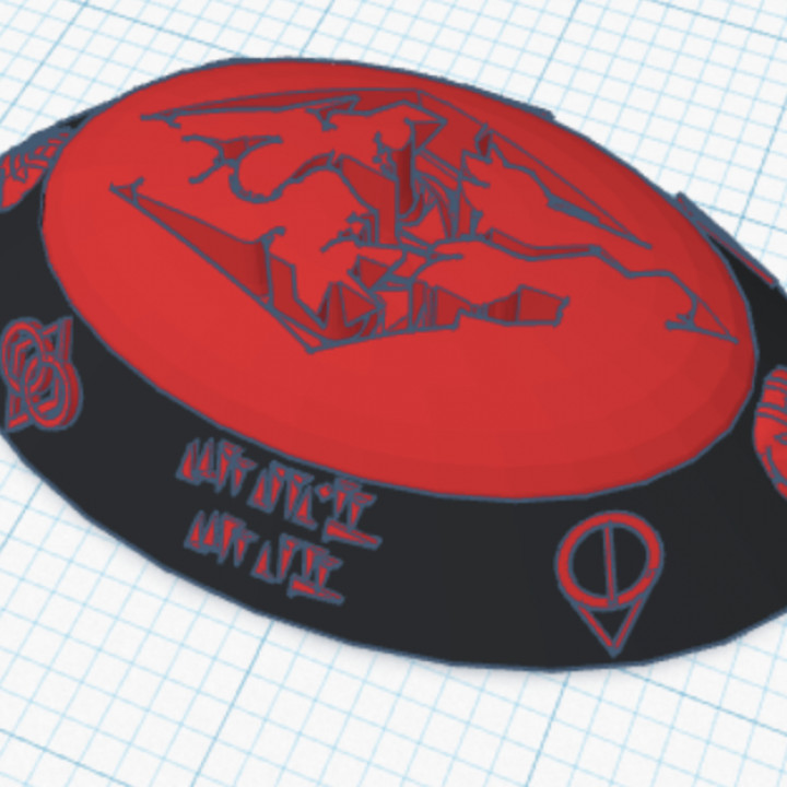 3D Printable Skyrim Medallion by Joshua Butler