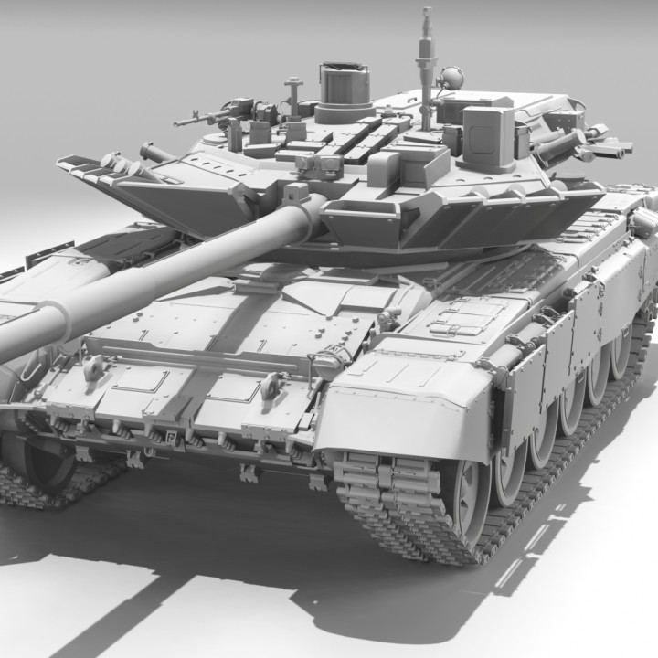 3D Printable T90 with Burlak turret by The Military Industrial Complex