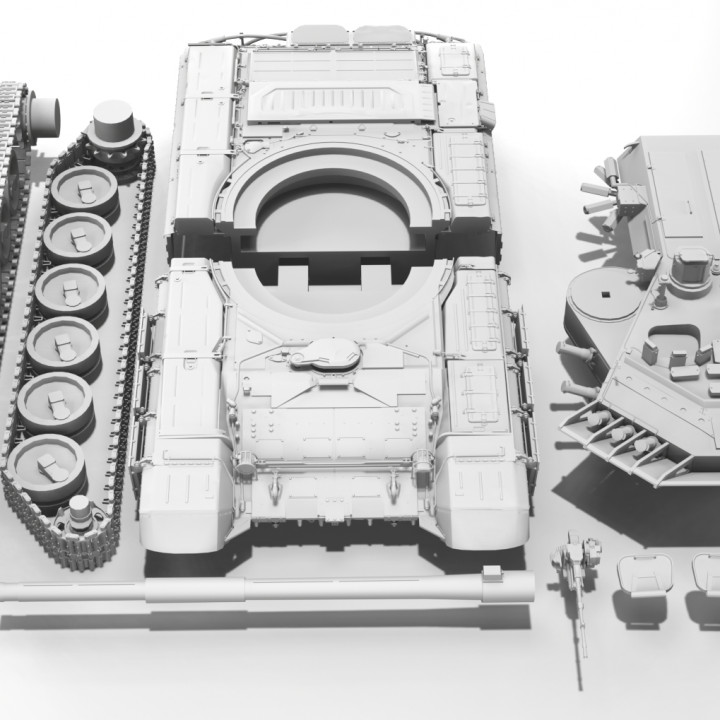 3D Printable T90 with Burlak turret by The Military Industrial Complex