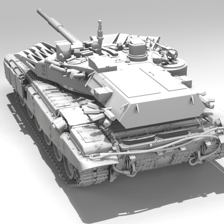 3D Printable T90 with Burlak turret by The Military Industrial Complex