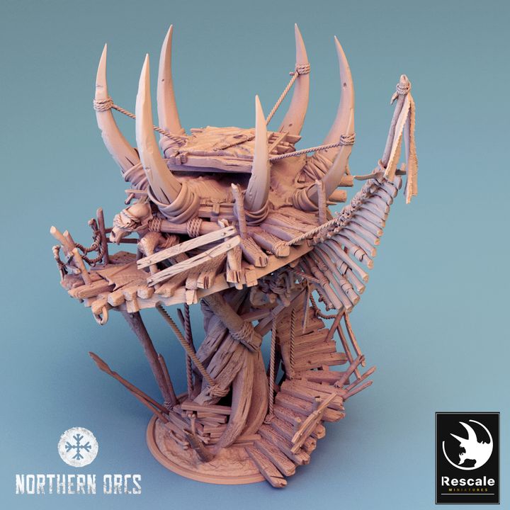 3D Printable Orc Tower by Rescale Miniatures