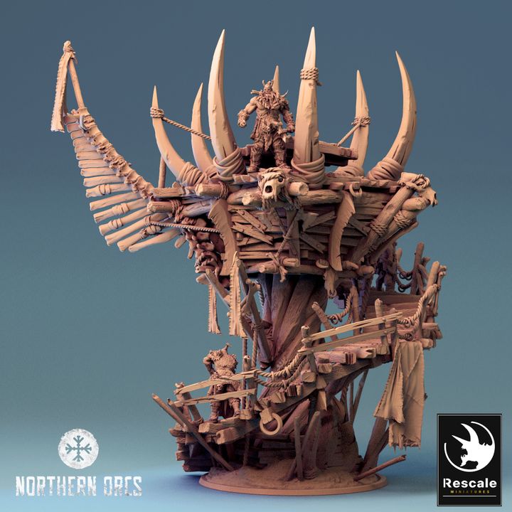 3D Printable Orc Tower by Rescale Miniatures