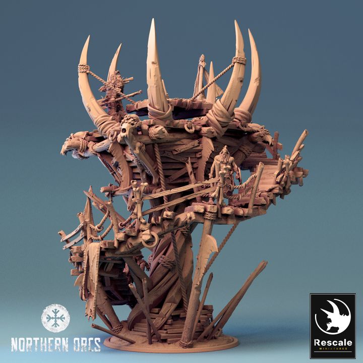 3D Printable Orc Tower by Rescale Miniatures