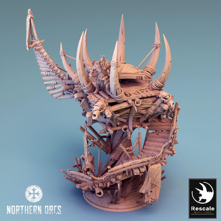 3D Printable Orc Tower by Rescale Miniatures