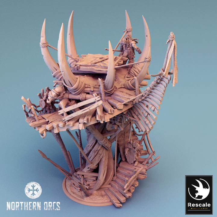 3D Printable Orc Tower by Rescale Miniatures