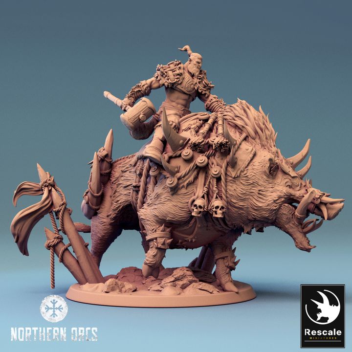 3D Printable Boar Turn by Rescale Miniatures