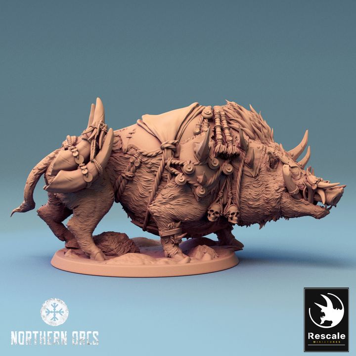 3D Printable Boar Guard by Rescale Miniatures