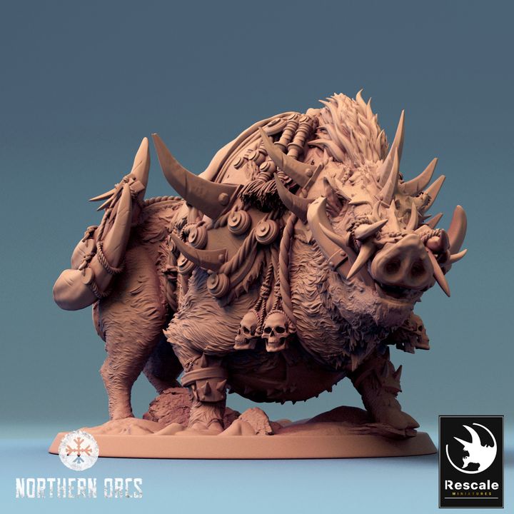3D Printable Boar Guard by Rescale Miniatures