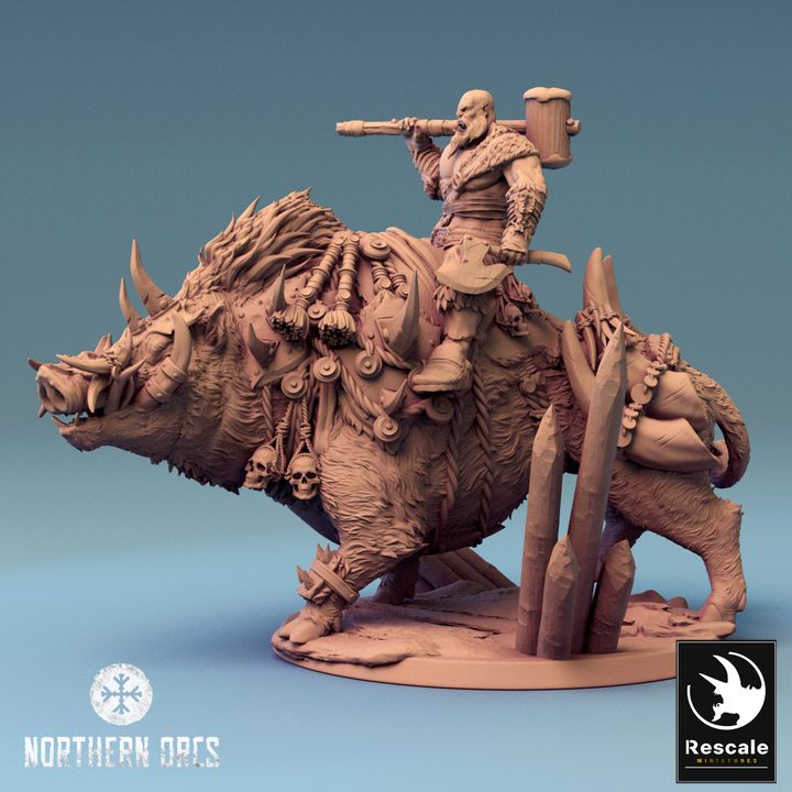 3D Printable Boar Look by Rescale Miniatures
