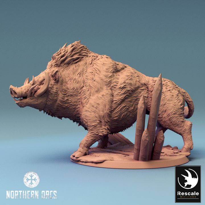 3D Printable Boar Look by Rescale Miniatures