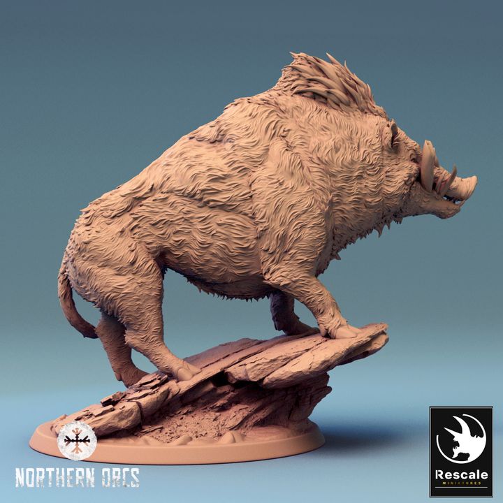3D Printable Boar Rock by Rescale Miniatures