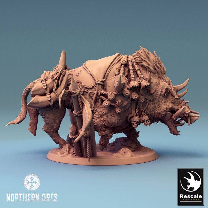 3D Printable Boar Run by Rescale Miniatures