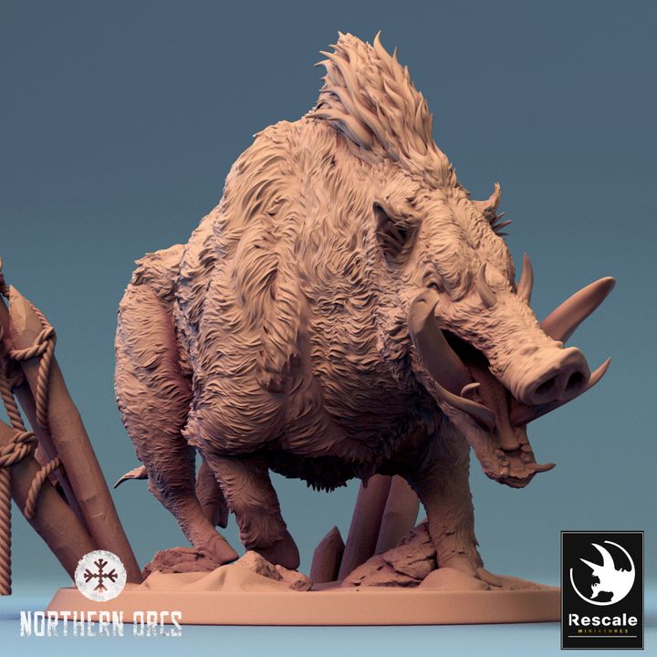 3D Printable Boar Run by Rescale Miniatures