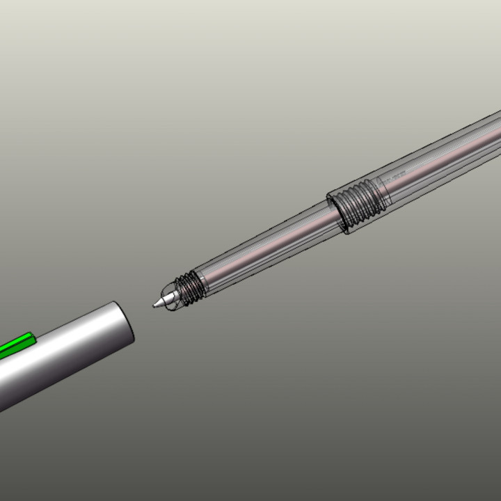 3D Printable Rollerball Pen #1 by MING