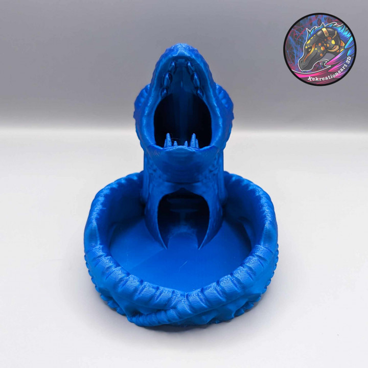 3D Printable Mini Dragon Dice Tower by Kirsten M