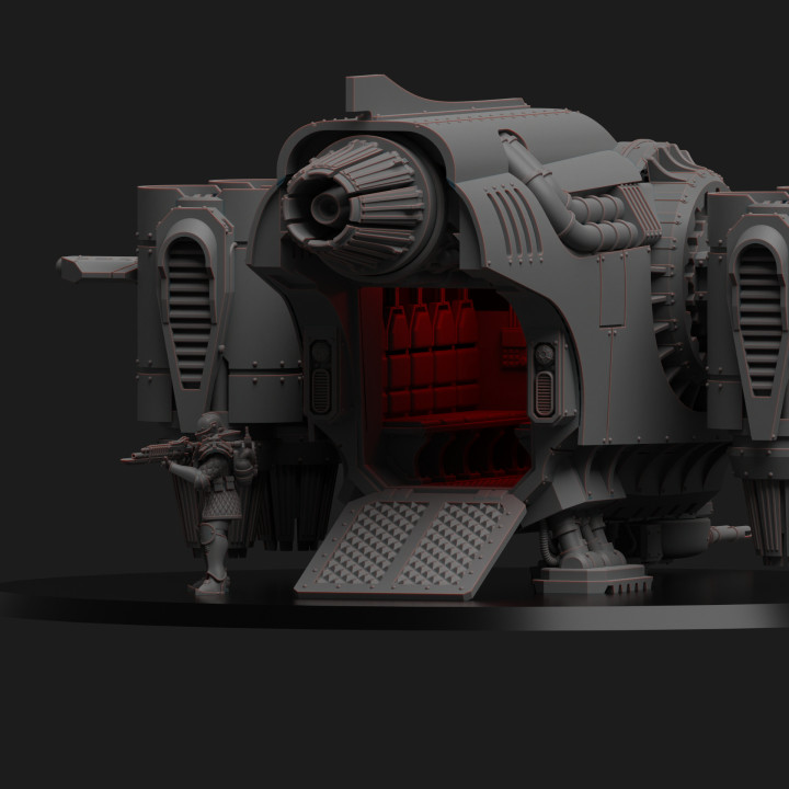 3D Printable Auxilia - Thrush Class Shuttle by DivergingRealm