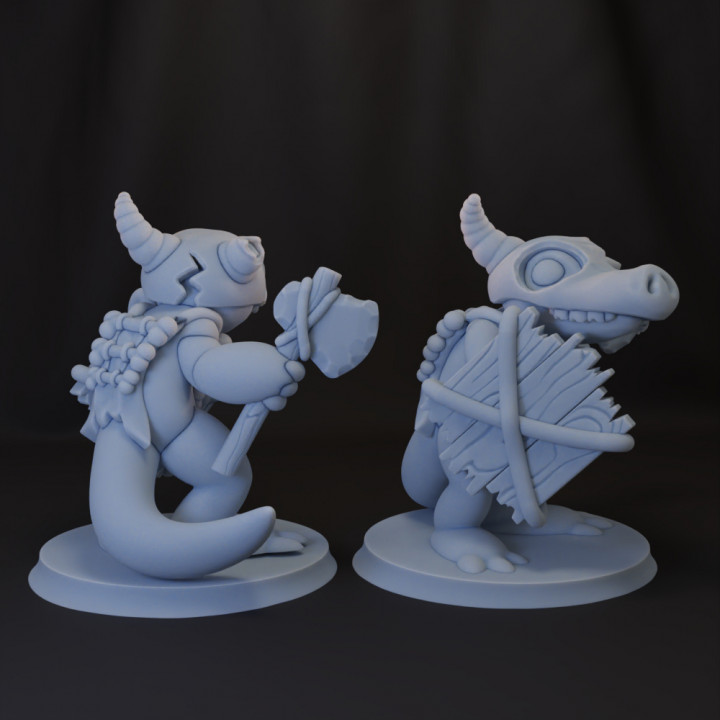 3D Printable Kobold bonerattle guards by The Cackling Kobold Company