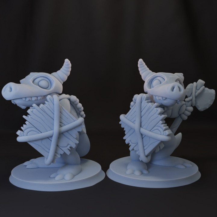 3D Printable Kobold bonerattle guards by The Cackling Kobold Company