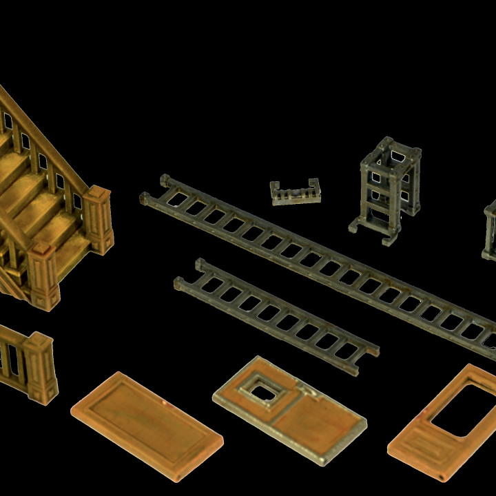 3D Printable Urban Buildings (Modular) by Dani Amengual