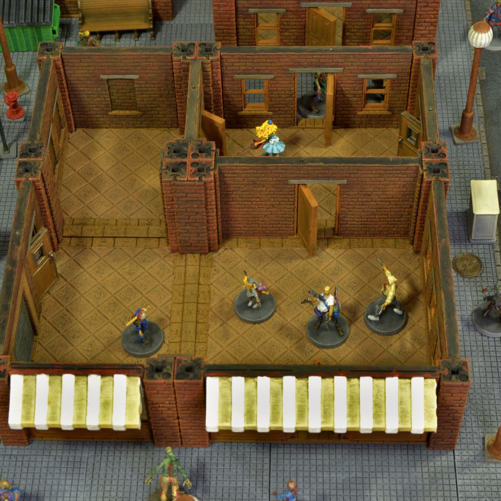 3D Printable Urban Buildings (Modular) by Dani Amengual