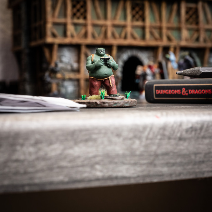 3D Printable Happy Ogre - Grunk The Ogre Cartographer by Grunk