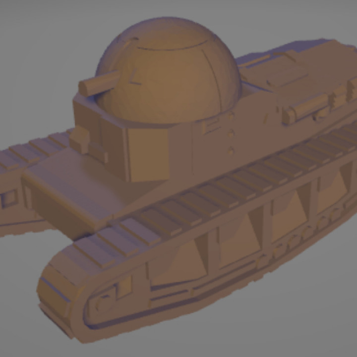3D Printable Early Remixed Tanks by Joshua Butler