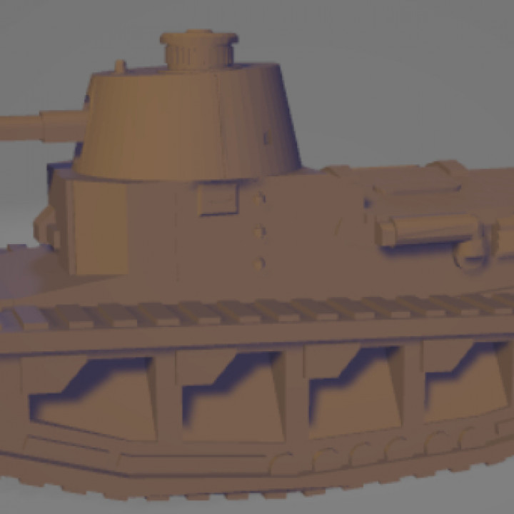 3D Printable Early Remixed Tanks by Joshua Butler