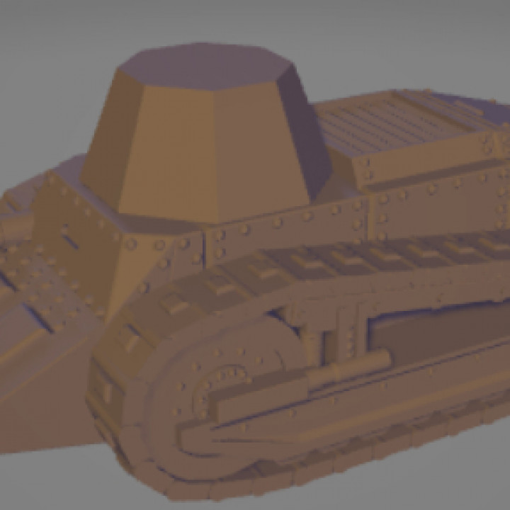 3D Printable Early Remixed Tanks by Joshua Butler