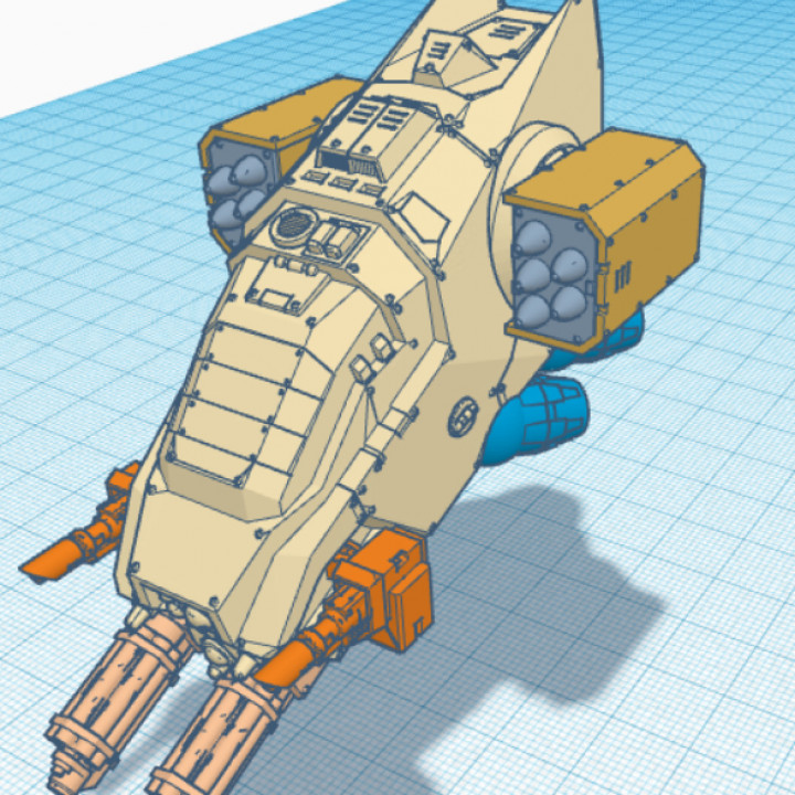 3D Printable Stormhopper assault craft by Joshua Butler
