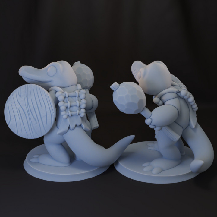 3D Printable Kobold headsmasha guards by The Cackling Kobold Company