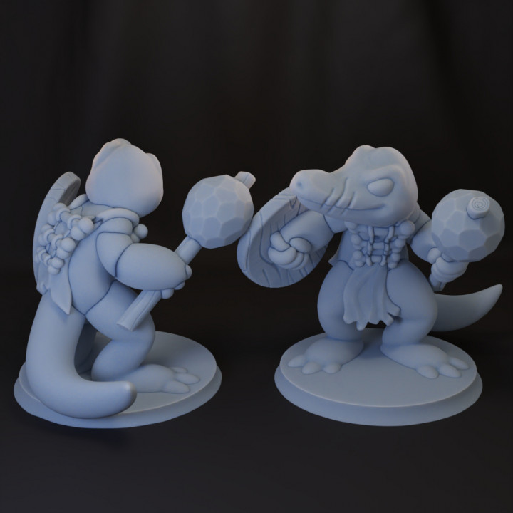 3D Printable Kobold headsmasha guards by The Cackling Kobold Company
