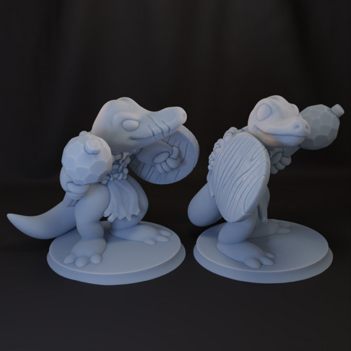 3D Printable Kobold headsmasha guards by The Cackling Kobold Company