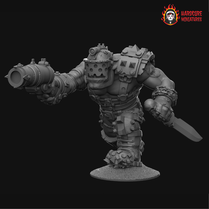 3D Printable Space Orcs Shoulder Pads #1 by Hardcore Miniatures