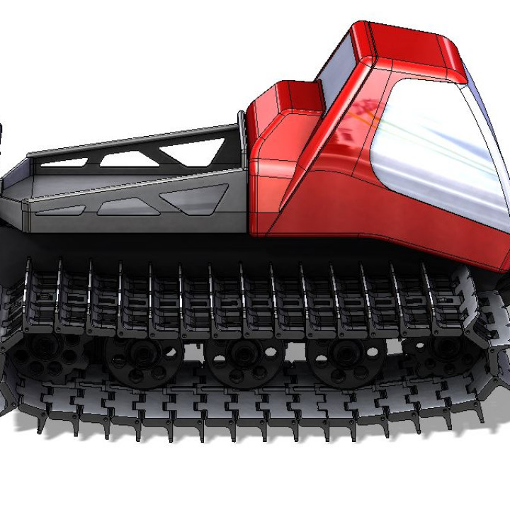 3D Printable RC MINI DRIFTER SNOW CAT by D Merritt